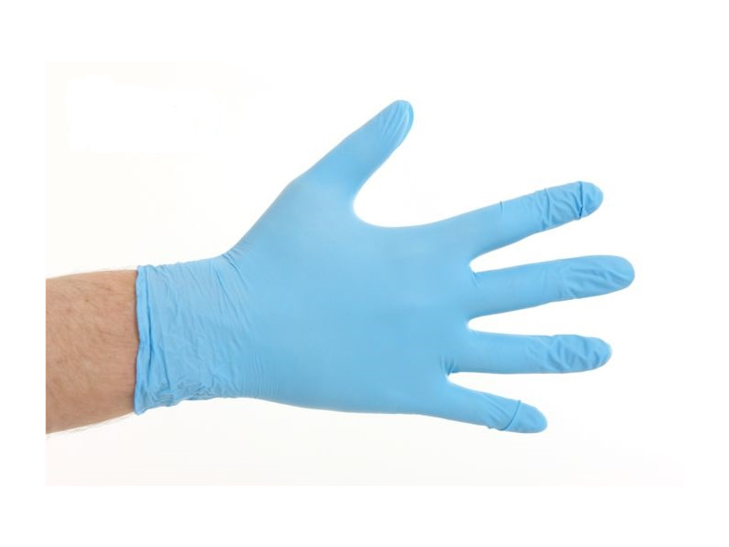 Handschoen Nitril blauw 100ST maat L Handschoen Nitril blauw 100ST maat L
